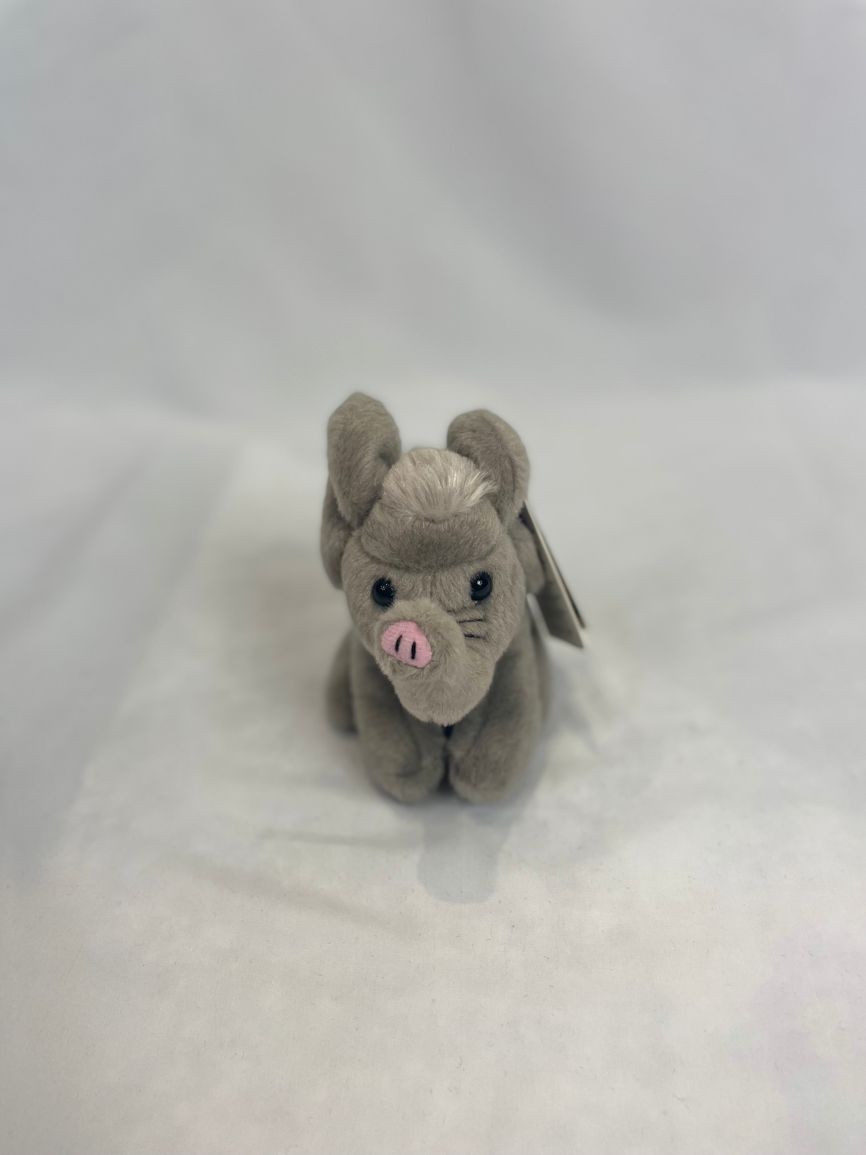 Tiny Grey Elephant Plushie - Edward | Stuffed Animal | Cute Plush Toy ...